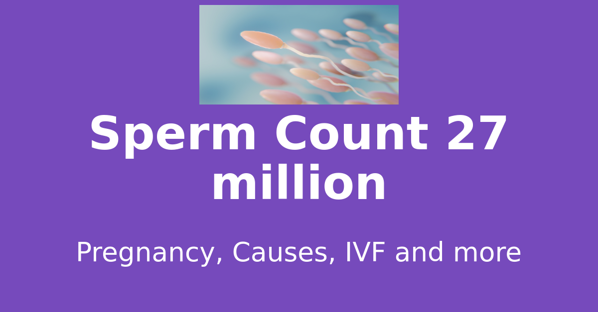 Sperm Count 27 million : Is it enough for pregnancy